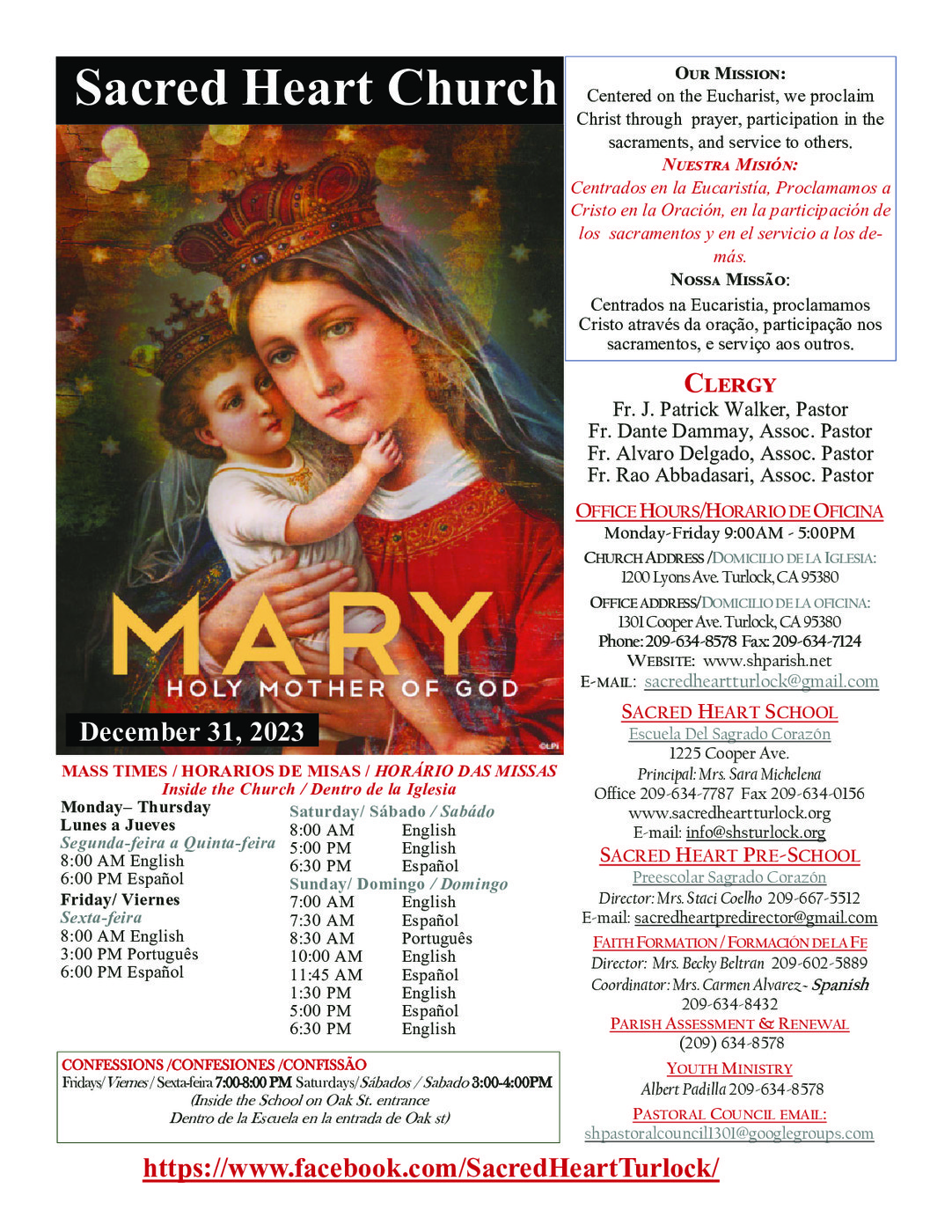 Bulletins | Sacred Heart Catholic Church